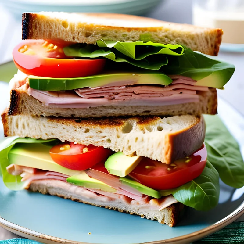 Sándwich de Pavo y Aguacate con Pan Integral – Transform by Paula